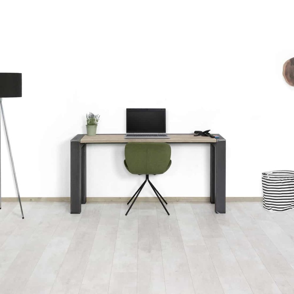 Industrieel steigerhouten bureau Bongue kopen? Bestel nu [- 20%]